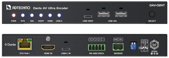 Dante AV Ultra Encoder with USB-C and HDMI input DAV-02HT | Qvest Store ...